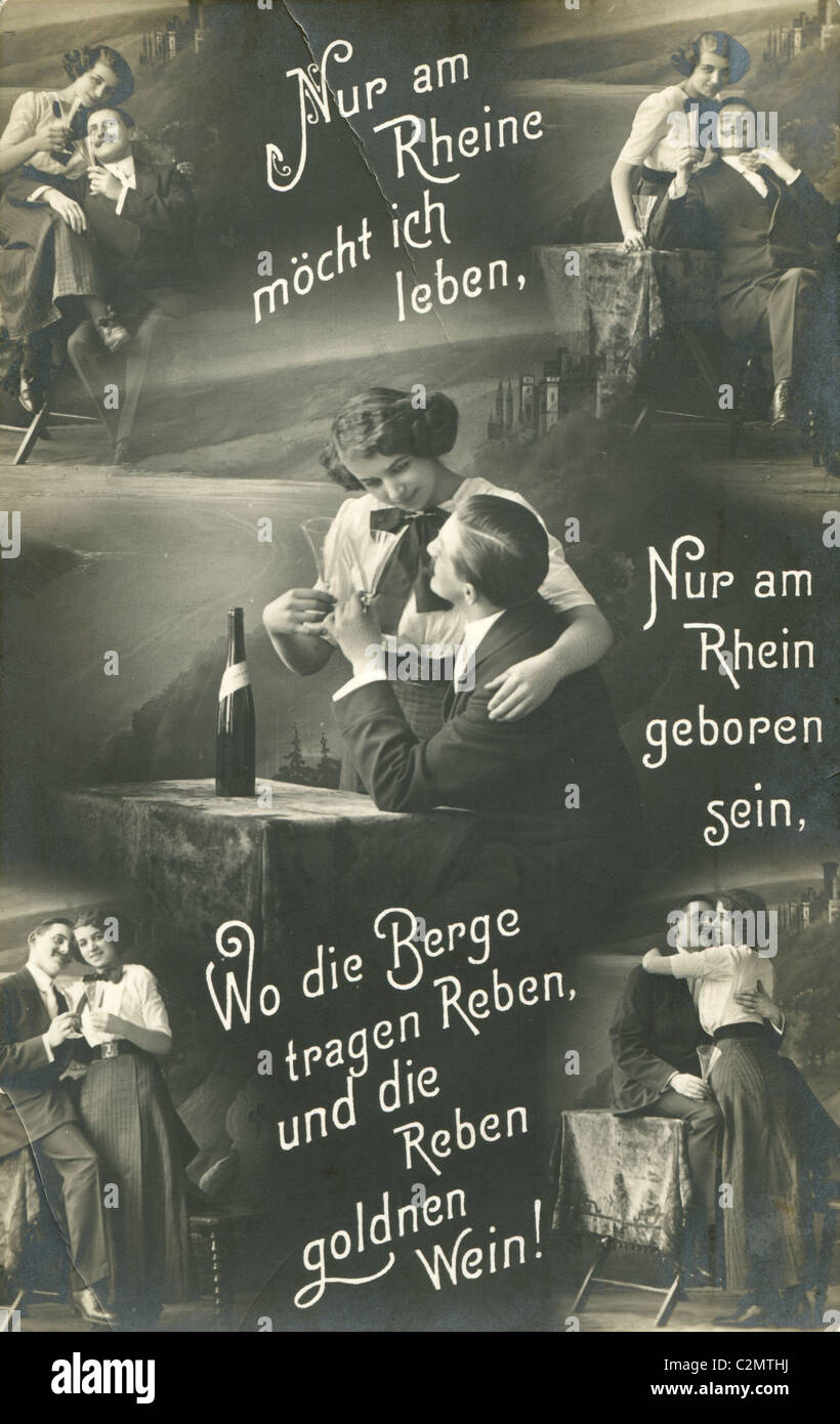 Vintage german postcards hi-res stock photography and images - Alamy