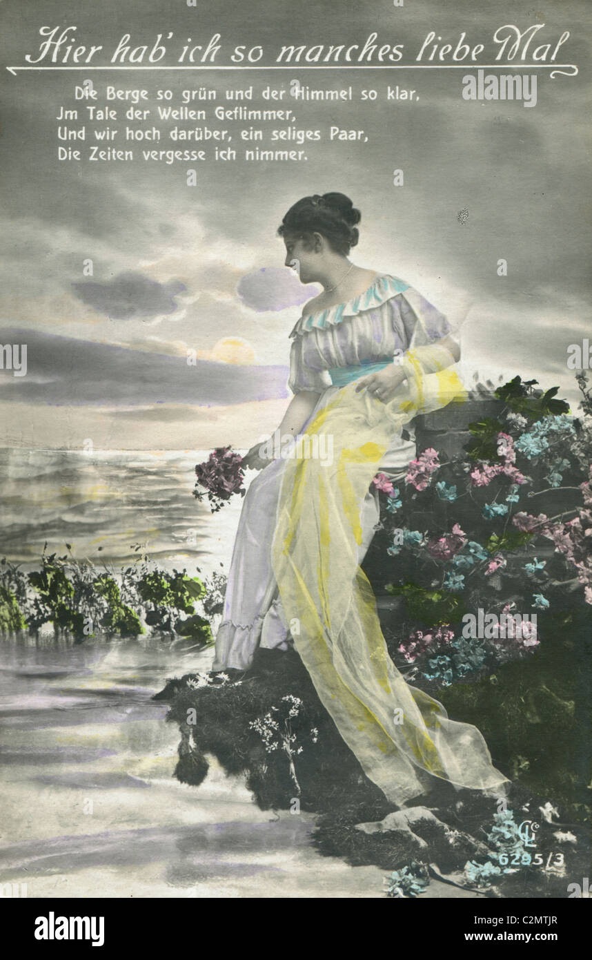 Vintage german postcards hi-res stock photography and images - Alamy