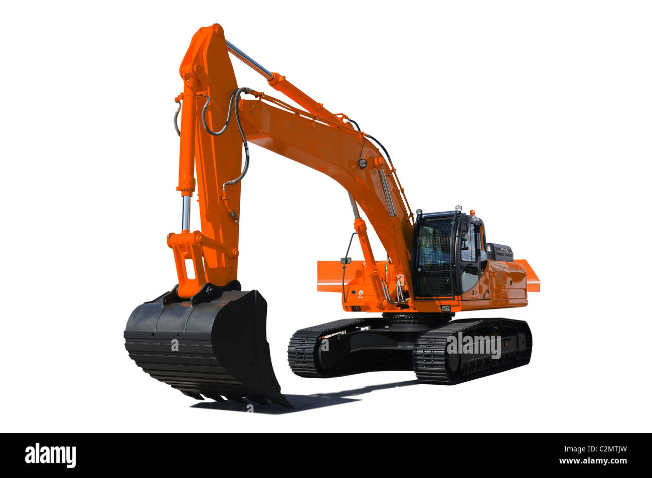 Orange digger hi-res stock photography and images - Alamy