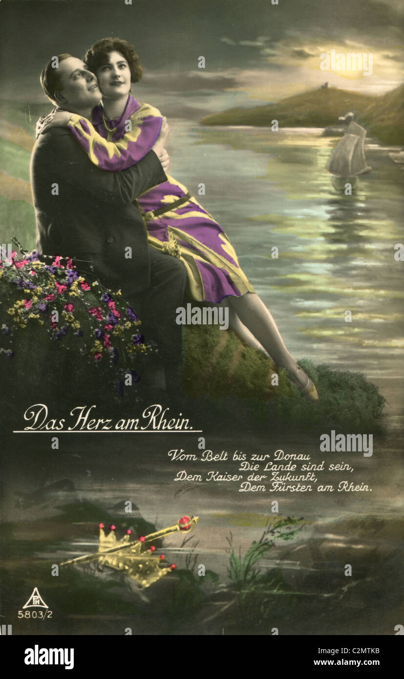 Vintage german postcards hi-res stock photography and images - Alamy