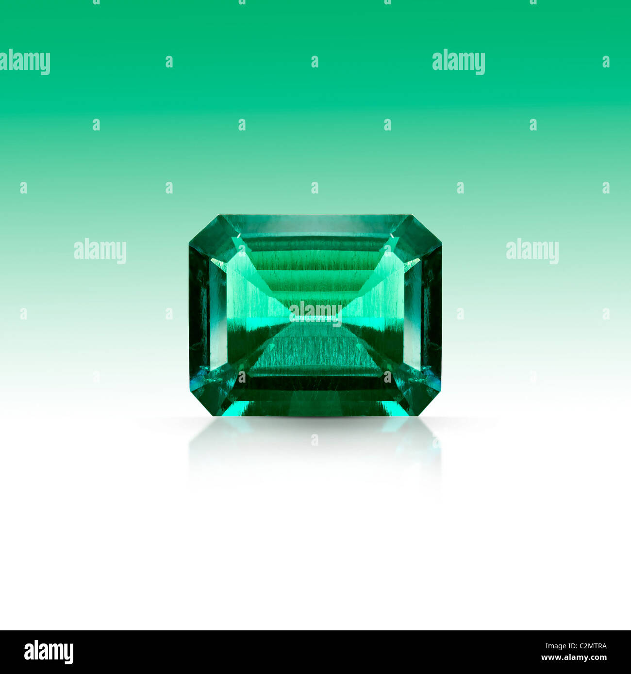 Emerald gemstone isolated on hi-res stock photography and images - Alamy