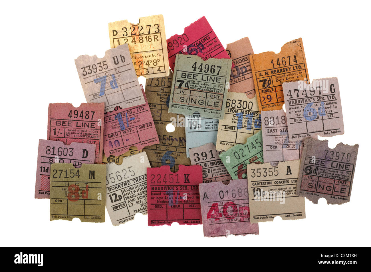 Vintage bus ticket hi-res stock photography and images - Alamy