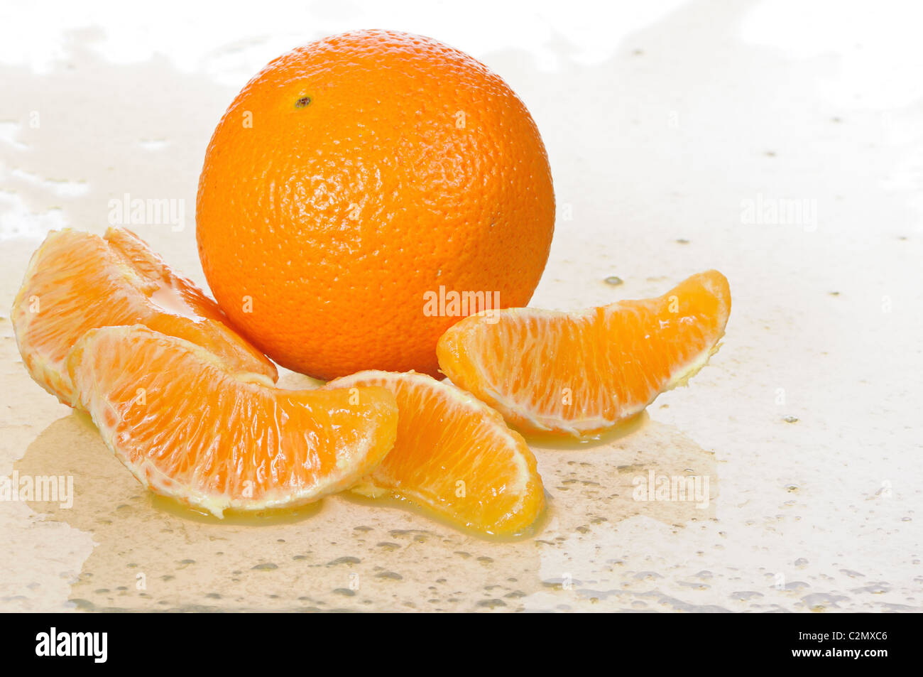 Orange segments hi-res stock photography and images - Alamy