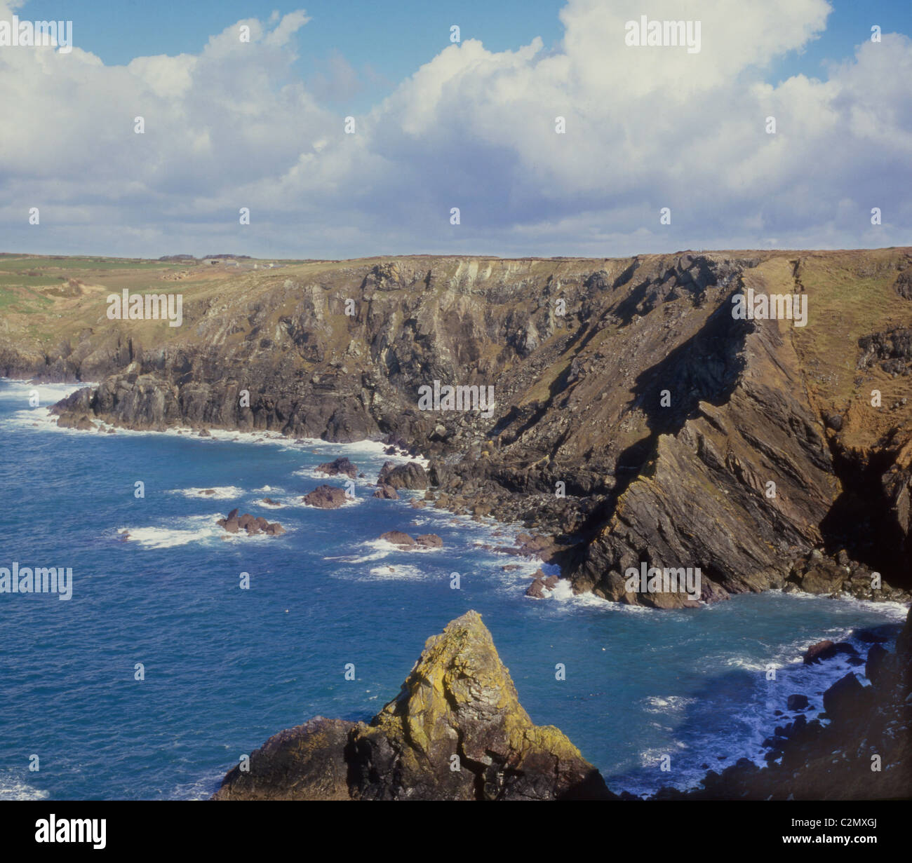 England Cornwall coast at Lizard head Stock Photo - Alamy