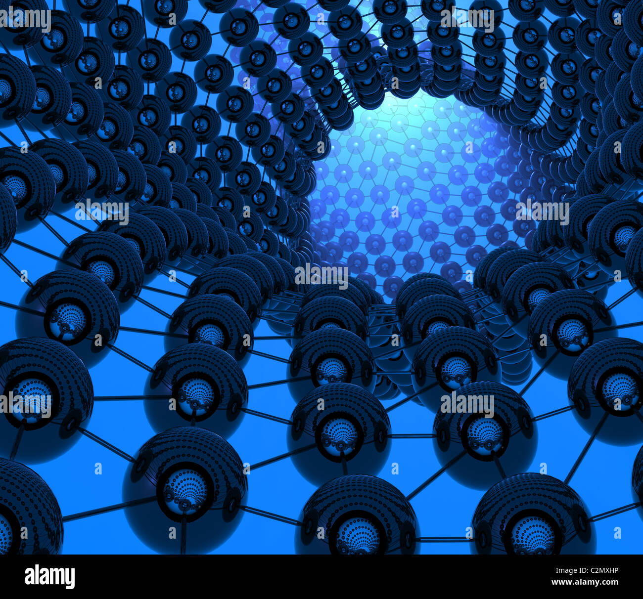 Blue 3D Render. Computer generated illustration Stock Photo - Alamy