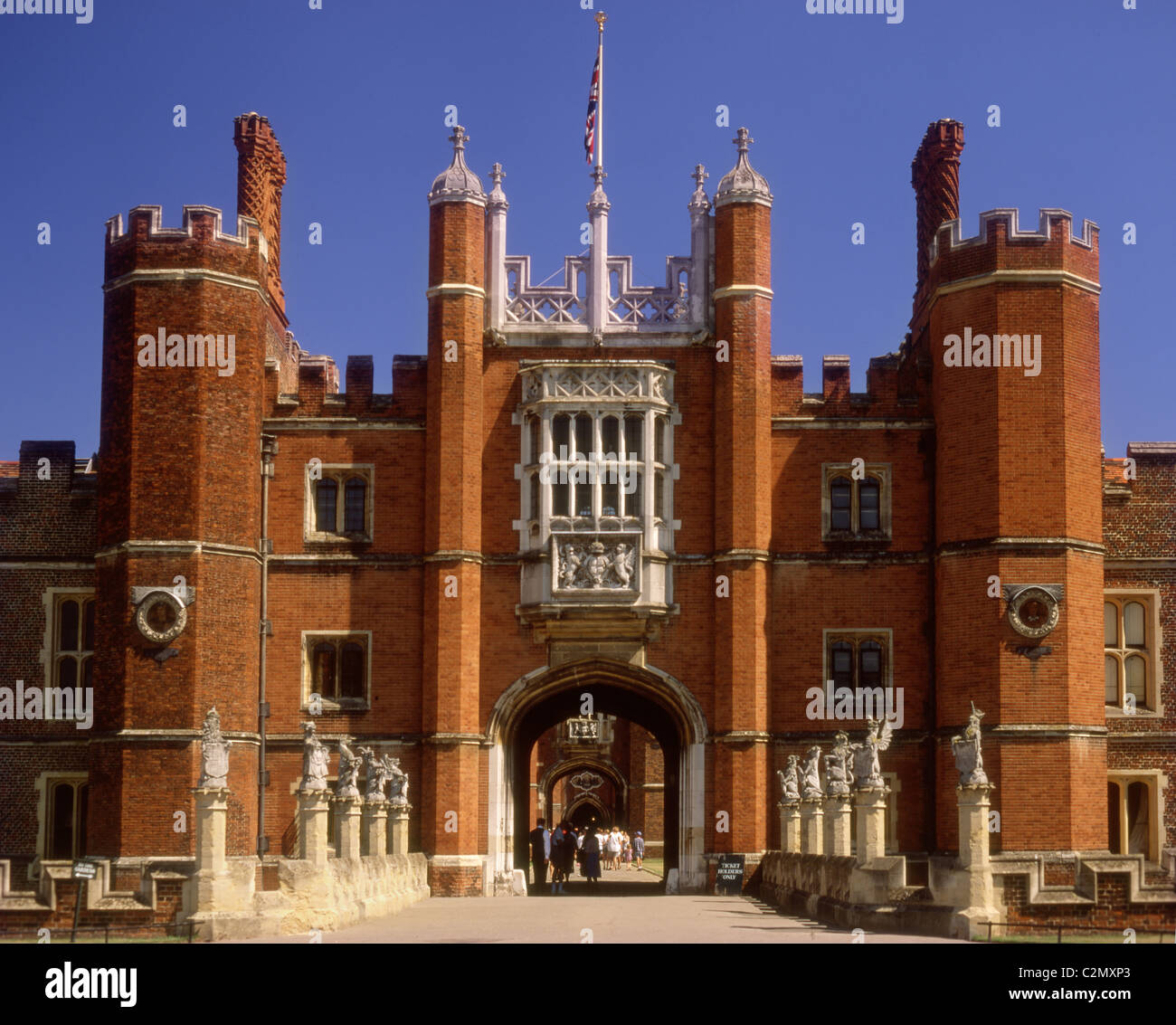 England London Hampton Court palace gateway Stock Photo - Alamy
