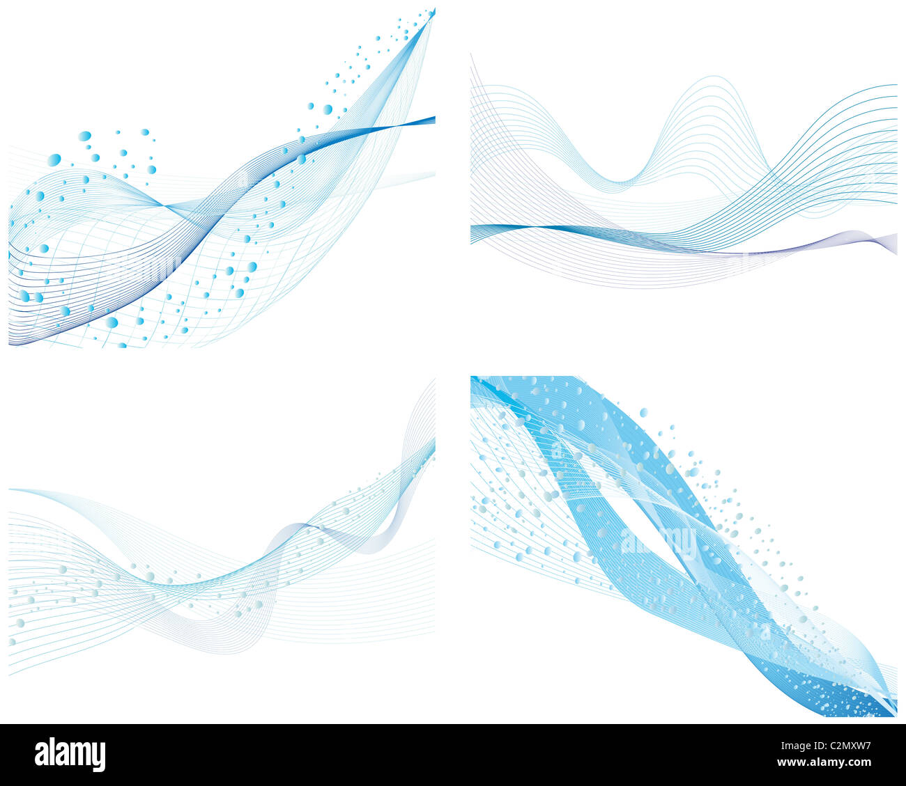 Set of abstract vector water background Stock Photo - Alamy