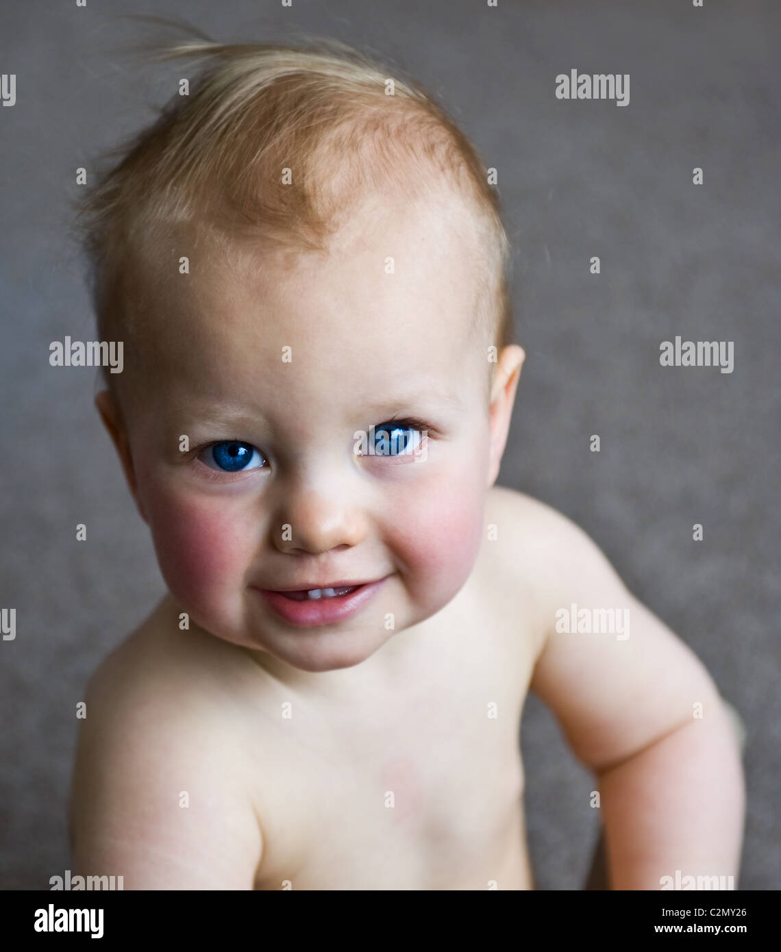 A male baby at one year old Stock Photo - Alamy