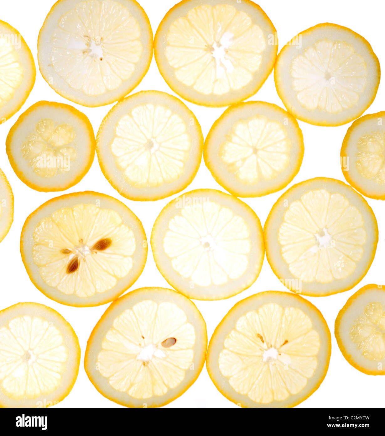 Dissected Lemon background Stock Photo - Alamy
