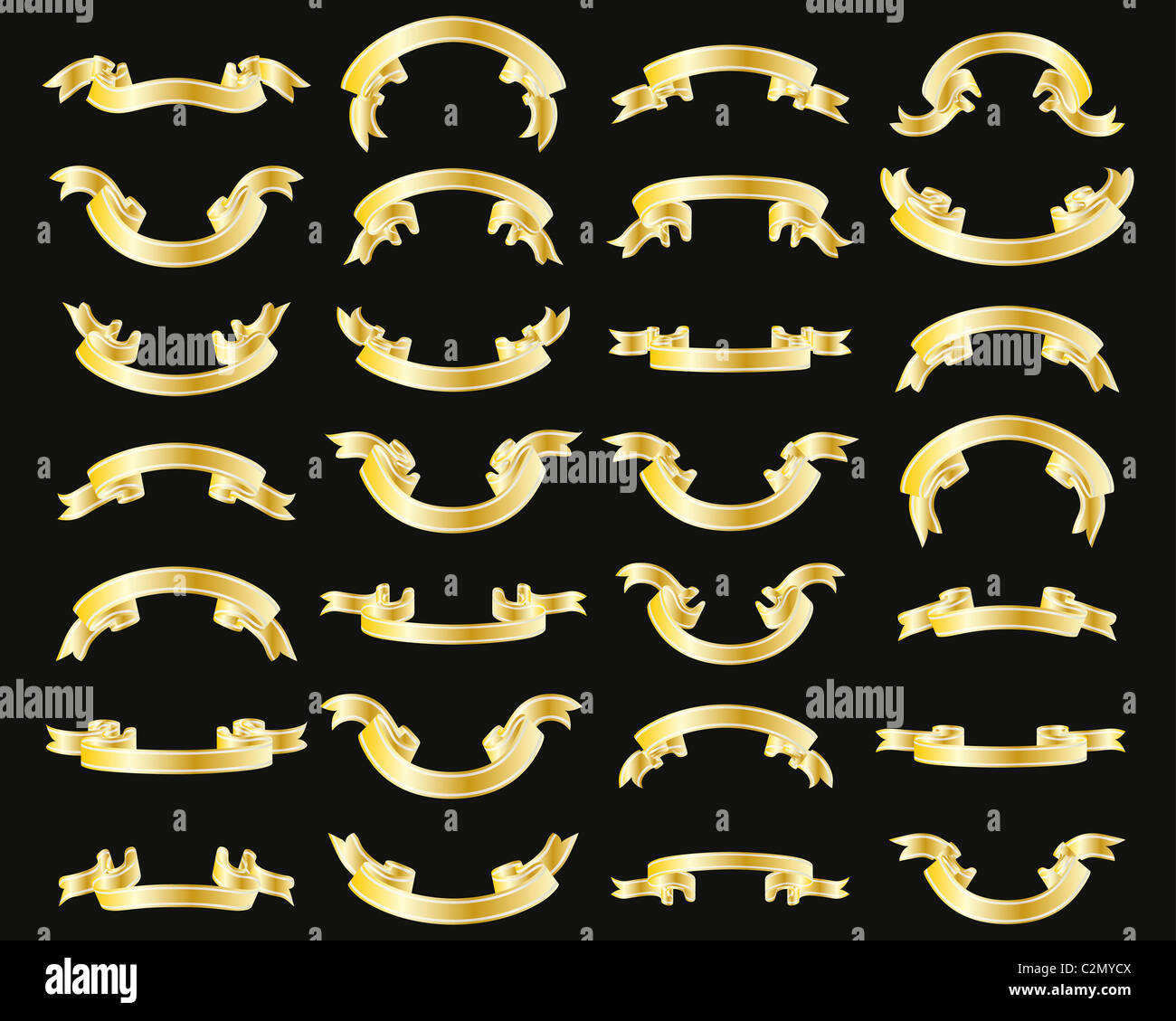 Set of different vector ribbons for design use Stock Photo - Alamy