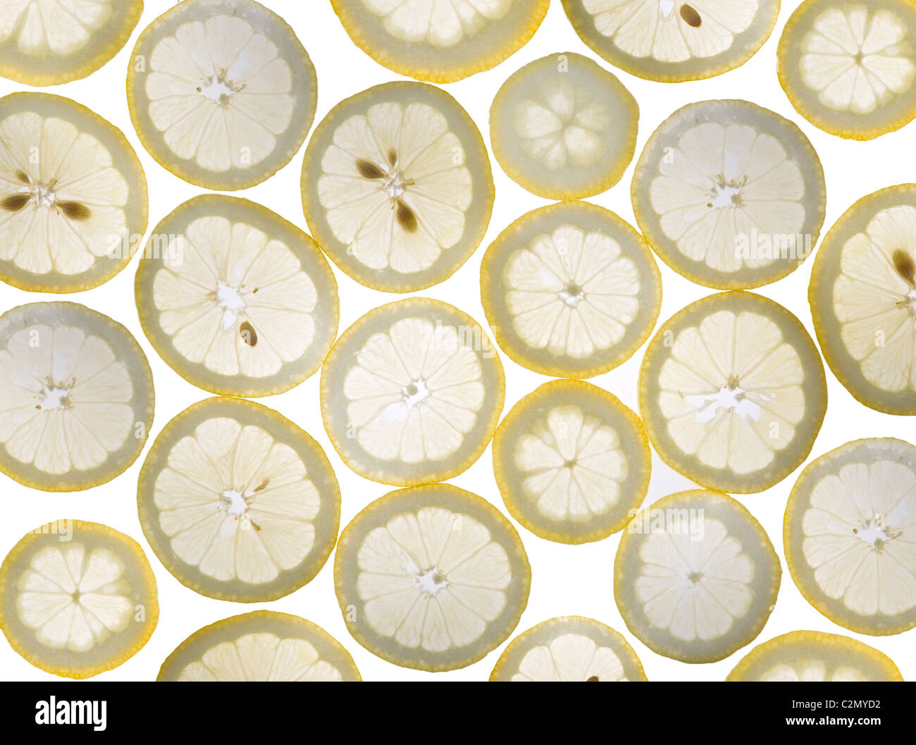 Dissected Lemon background Stock Photo - Alamy
