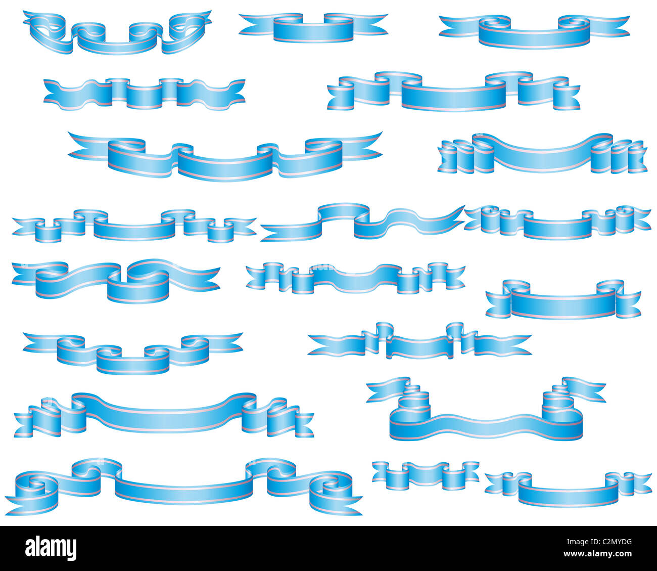 Set of different vector ribbons for design use Stock Photo - Alamy