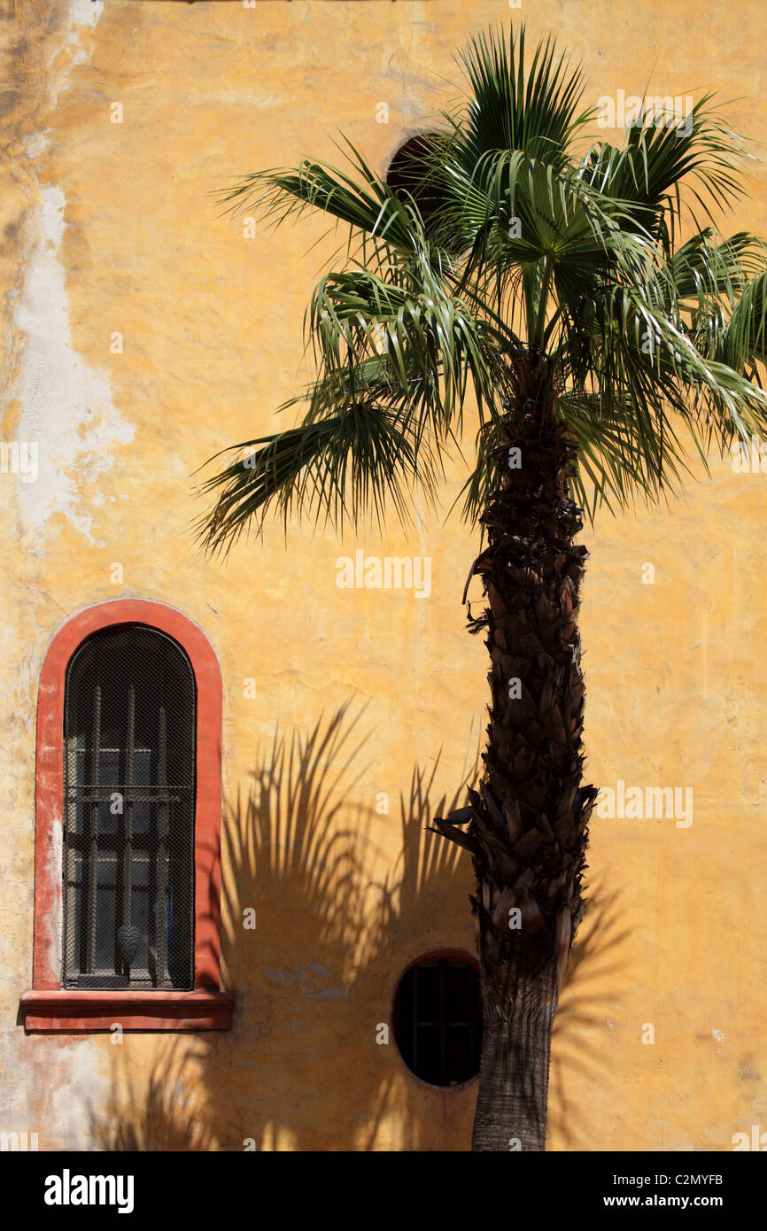 Mediterranean building with picturesque warm colors Stock Photo - Alamy
