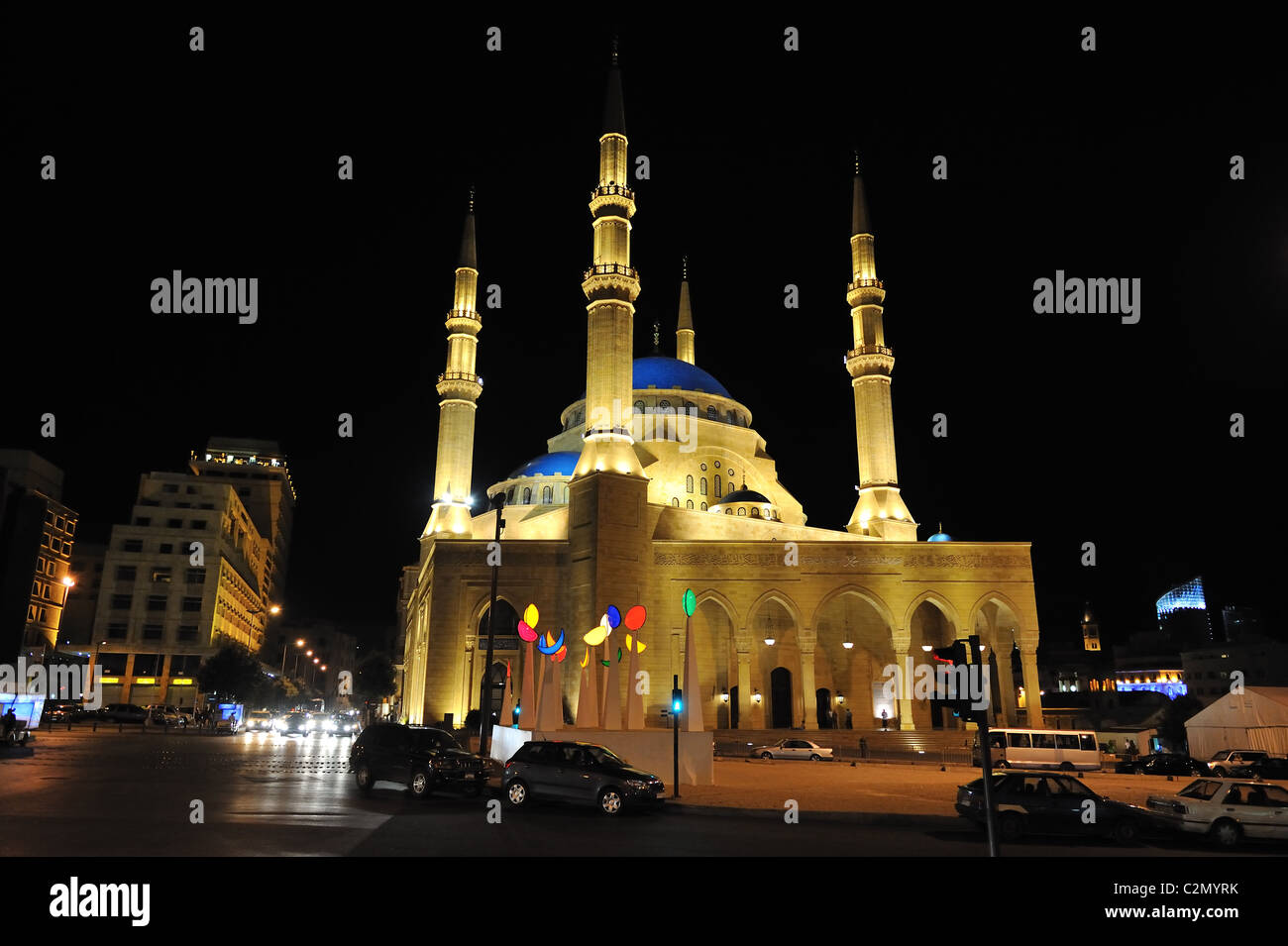 Mosque at night Stock Photo - Alamy