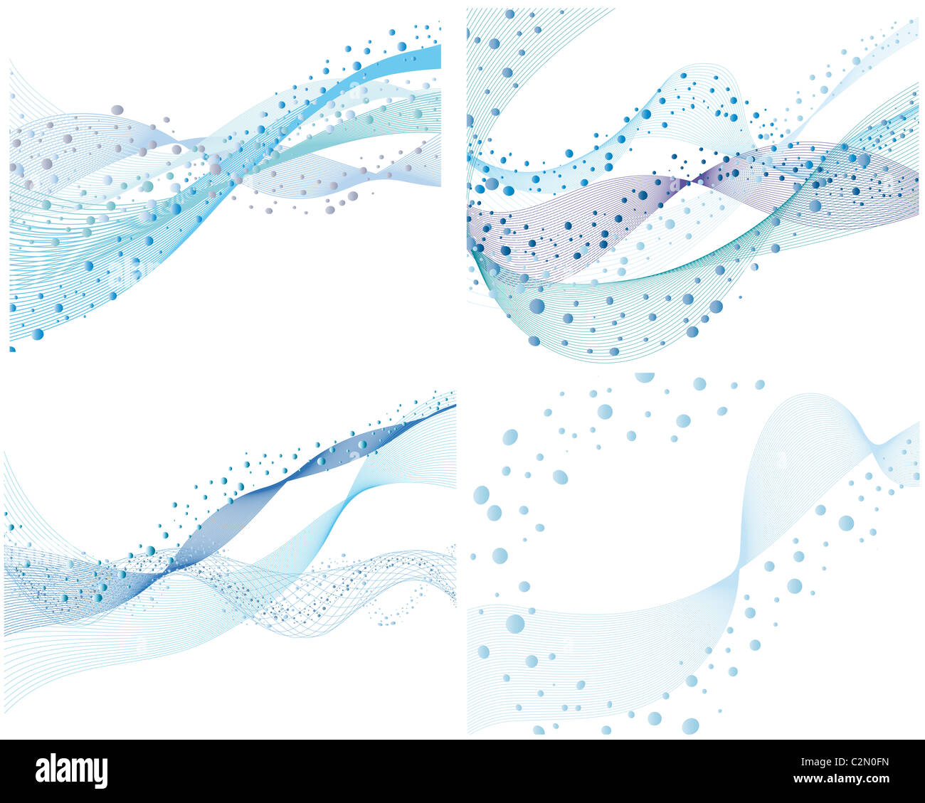 Set of abstract vector water background Stock Photo - Alamy