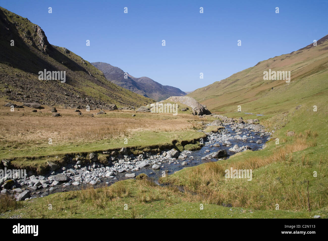 Lake District Cumbria England Gatesgarthdale Beck running through ...