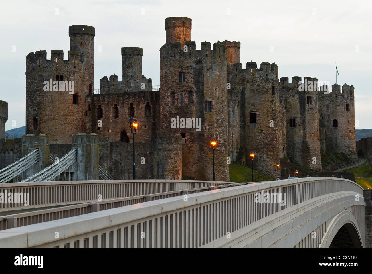 Conwy castle road hi-res stock photography and images - Alamy