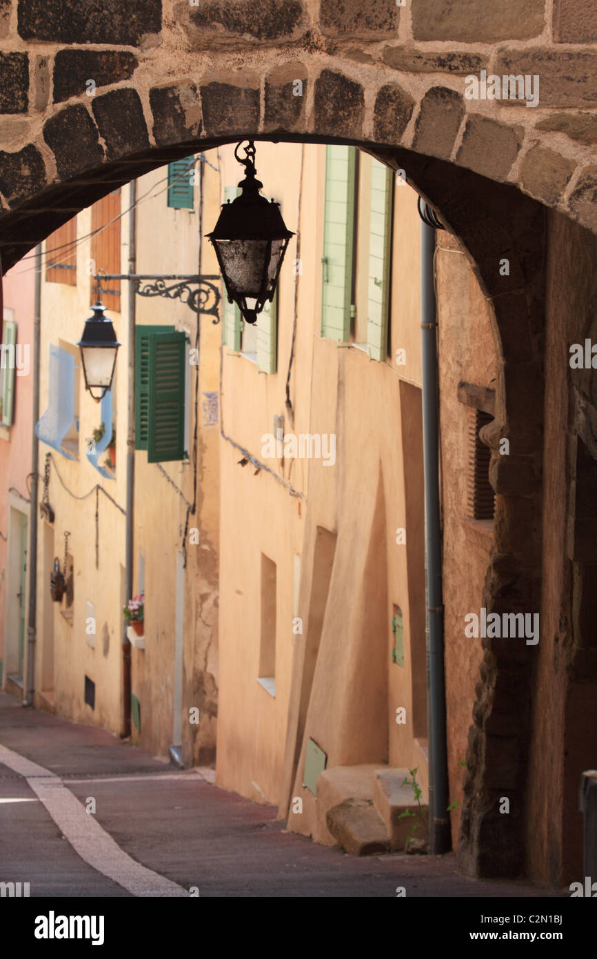 The picturesque Provence village of Roquebrune sur Argens Stock Photo ...