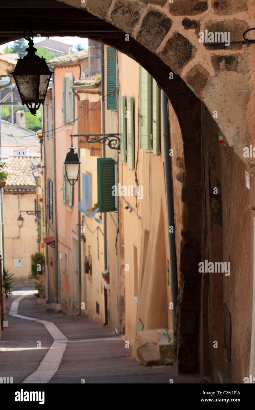 The picturesque Provence village of Roquebrune sur Argens Stock Photo ...