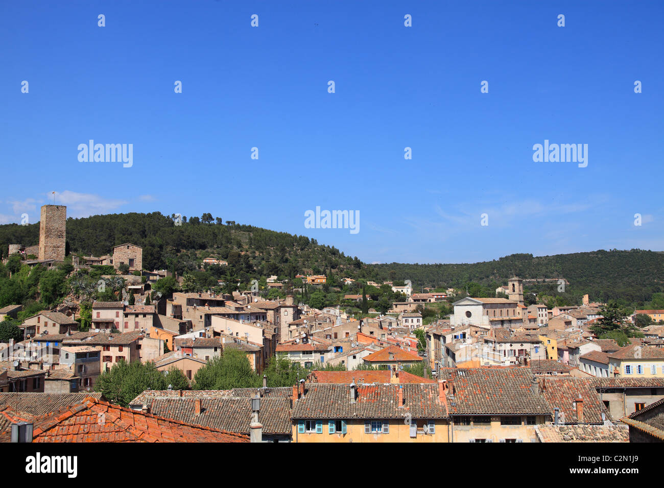 The picturesque Provence village of Les Arcs sur Argens Stock Photo - Alamy