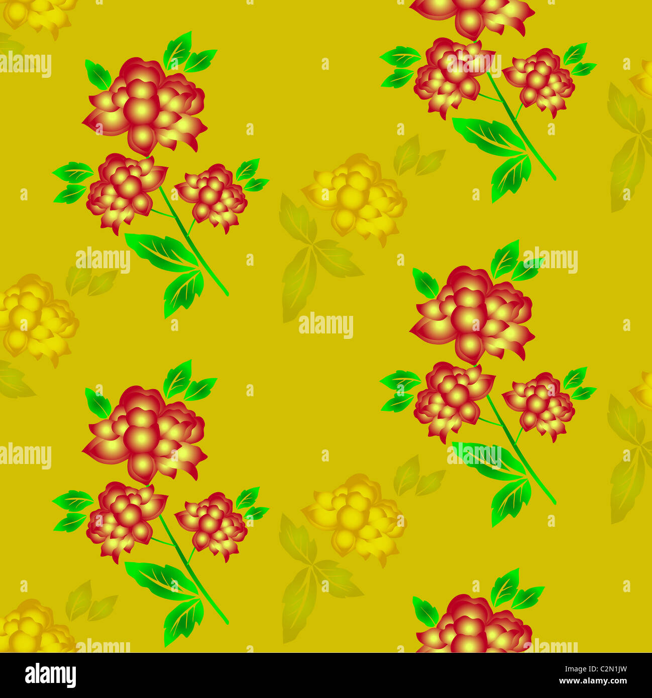 Seamless floral background. Repeat many times. Vector illustration ...