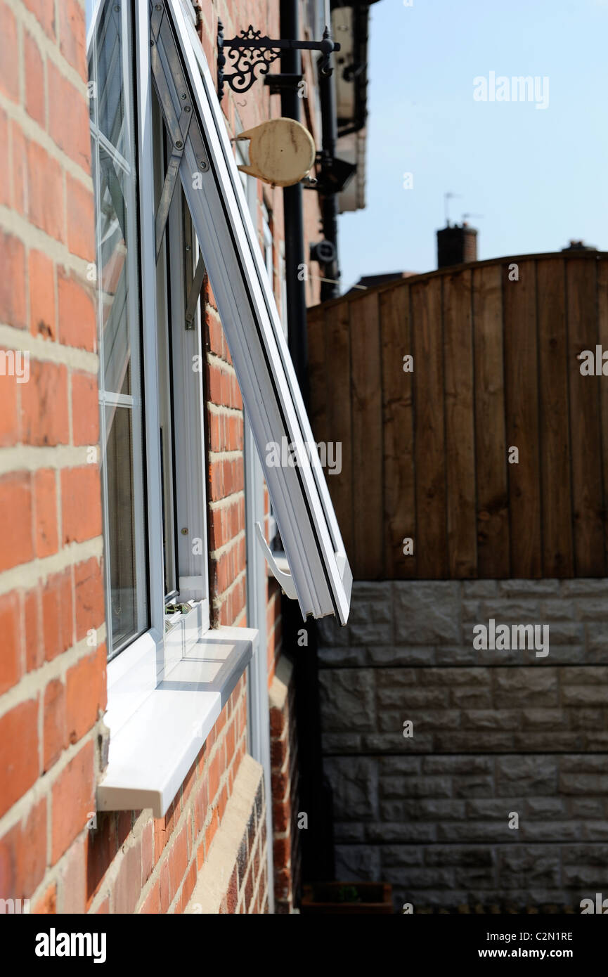 open kitchen window house england uk Stock Photo - Alamy