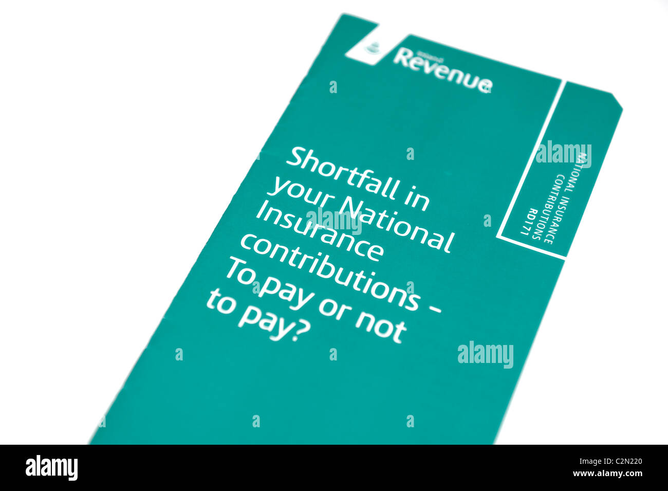 inland revenue national insurance contributions booklet Stock Photo - Alamy