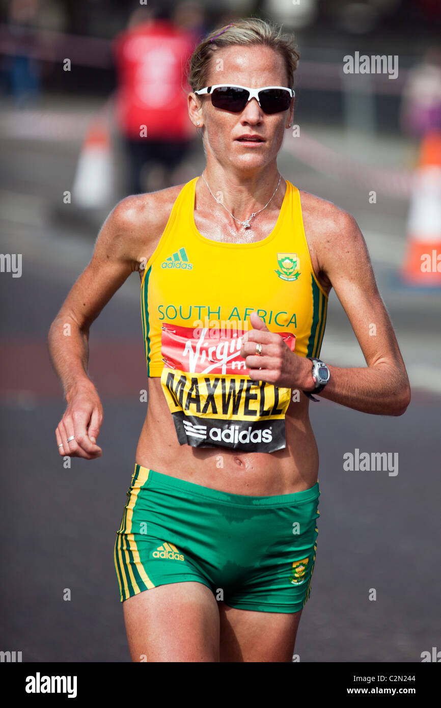 Tanith Maxwell , The Virgin London Marathon 2011 Stock Photo - Alamy