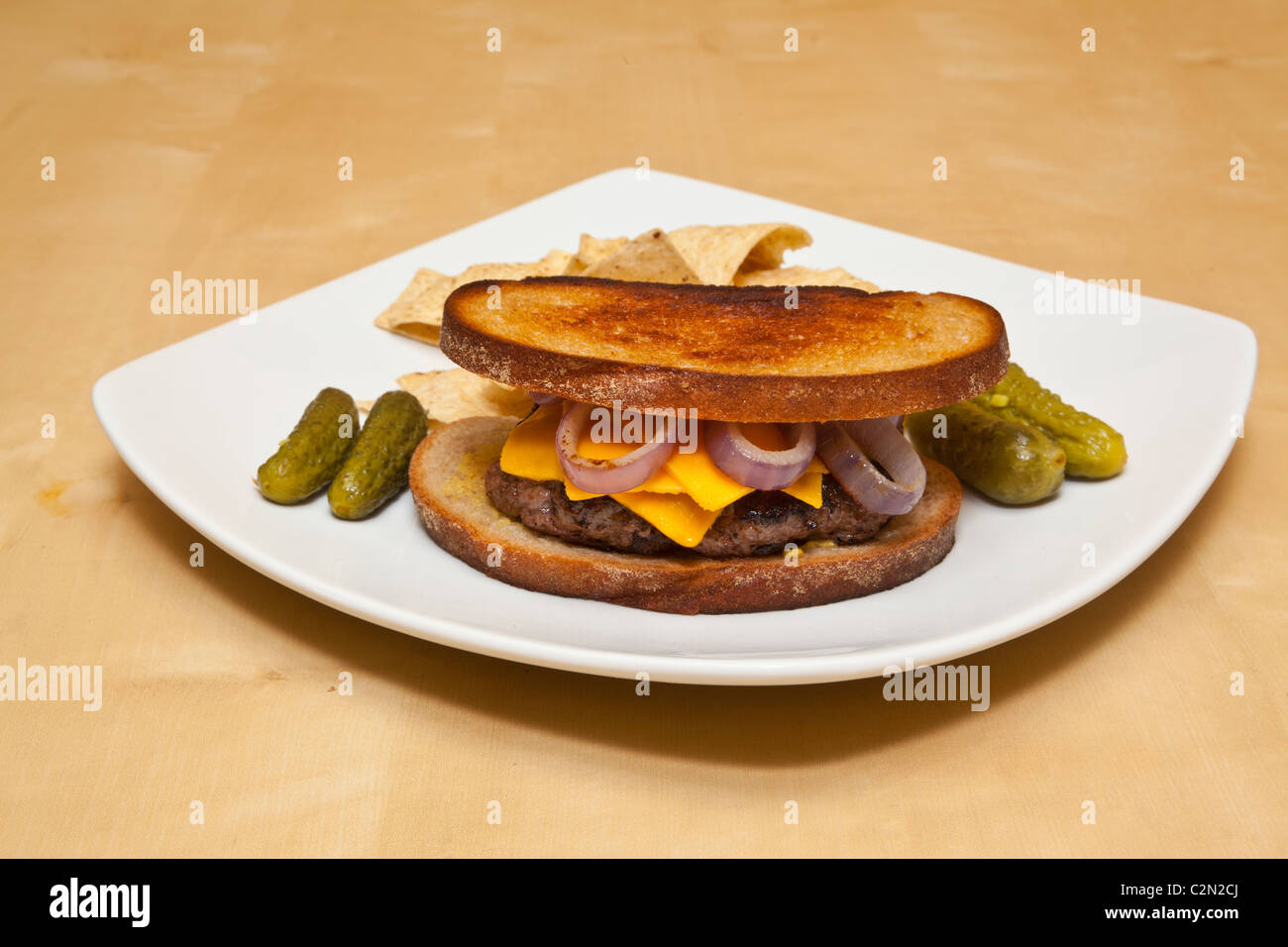 A patty melt sandwich Stock Photo - Alamy