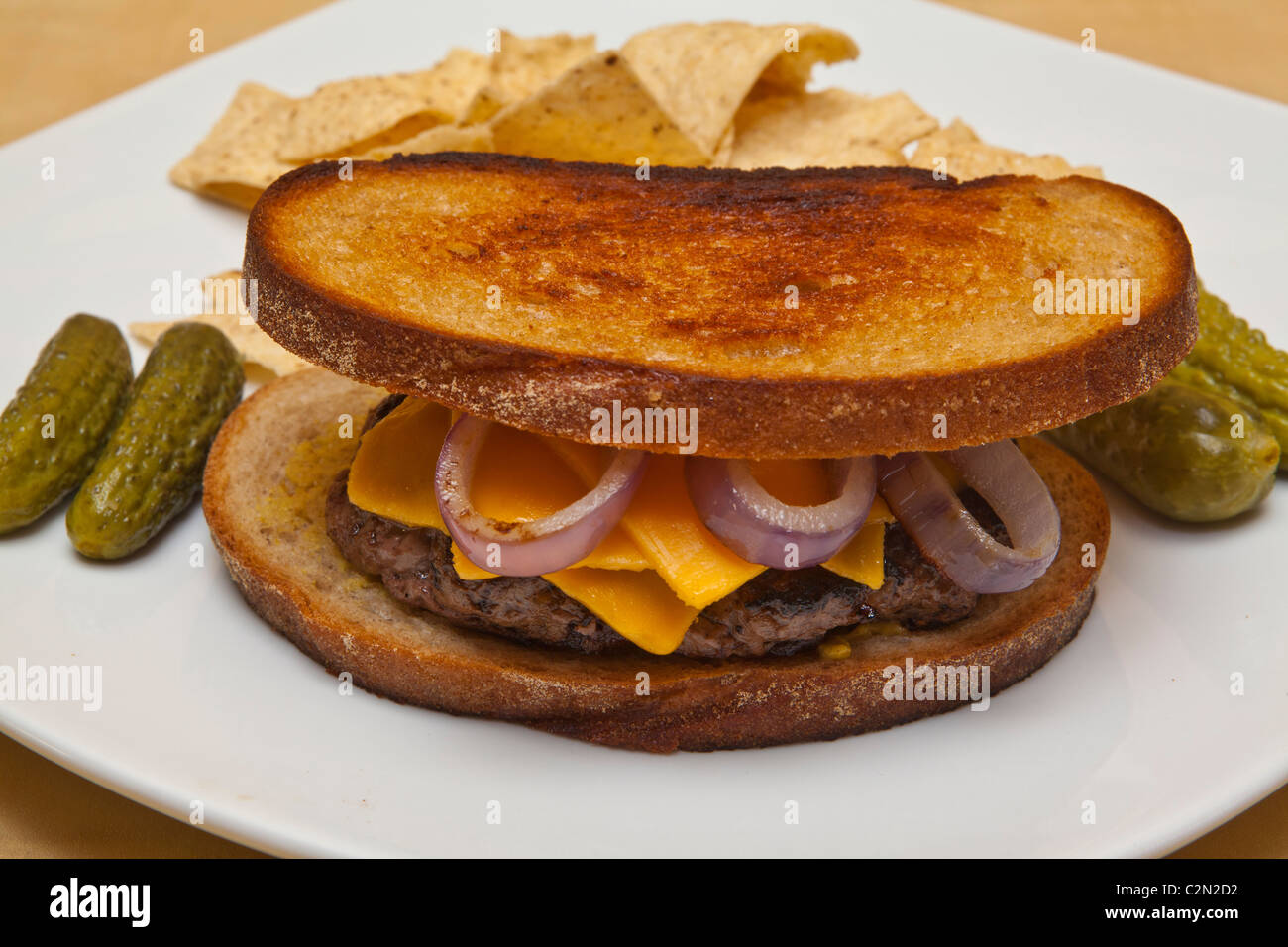 A patty melt sandwich Stock Photo - Alamy