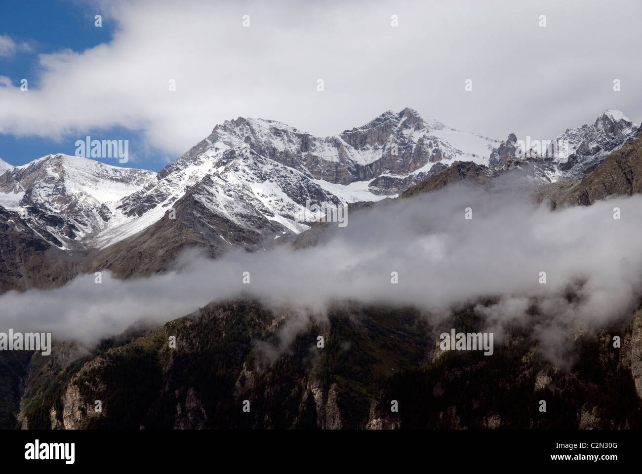 Pennine Alps view from Gracken, Saastal, Valais, Switzerland, Alps ...
