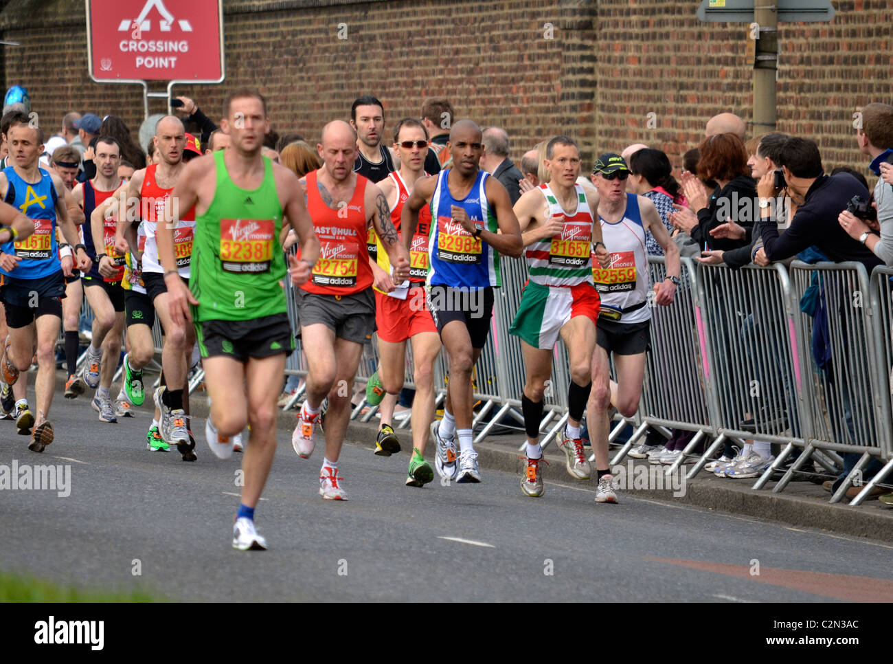 Virgin London Marathon 2011,Runner, a participant, a man, London, UK ...