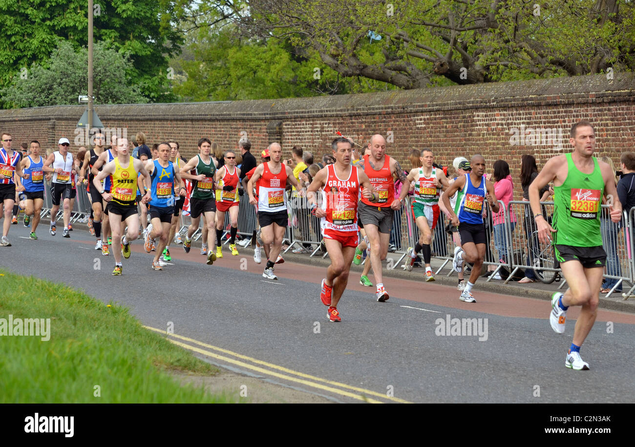 Virgin London Marathon 2011,Runner, a participant, a man, London, UK ...