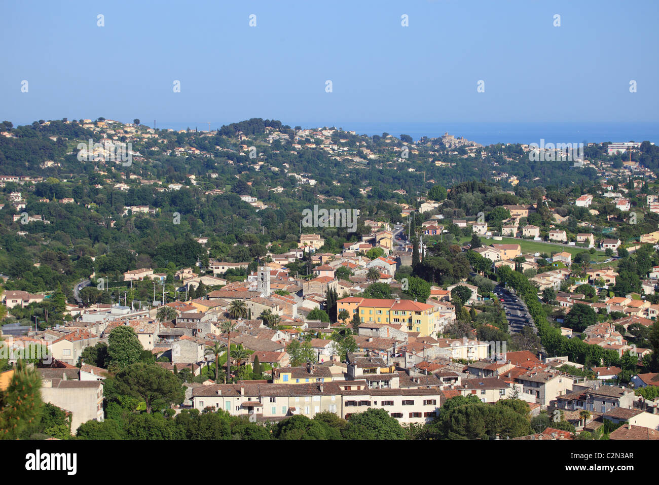 Aerial village landscape hi-res stock photography and images - Alamy