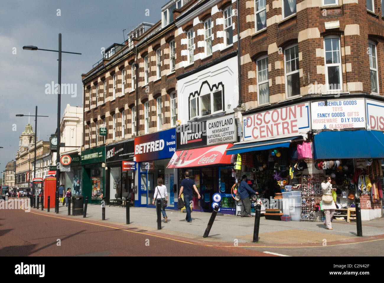 Daily life south London, Saturday afternoon, a few people shopping ...