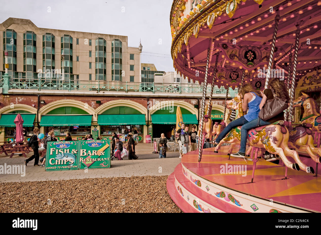 Brighton seafront fish and chips hi-res stock photography and images ...
