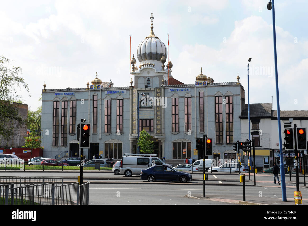 Guru Nanak Gurdwara Sikh temple in Smethwick near Birmingham UK Stock ...