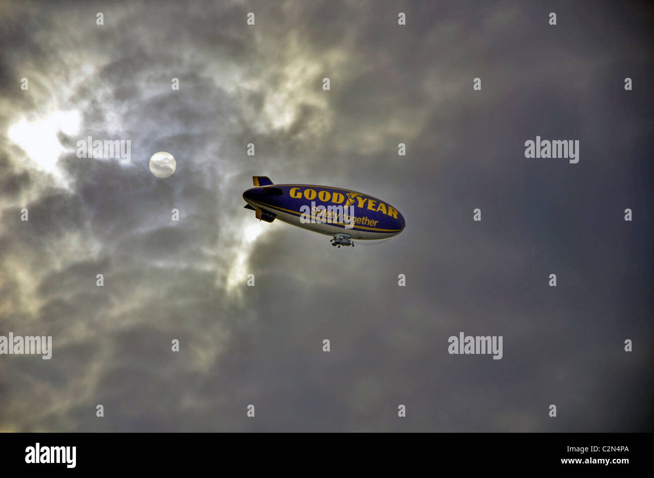 Flying airship hi-res stock photography and images - Alamy