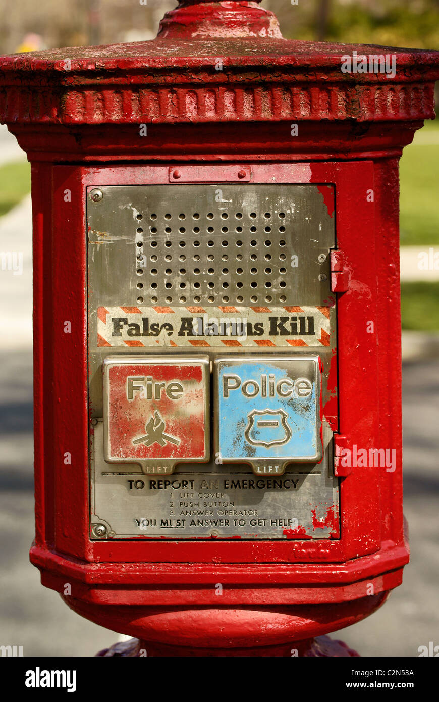 Old fire alarm hi-res stock photography and images - Alamy
