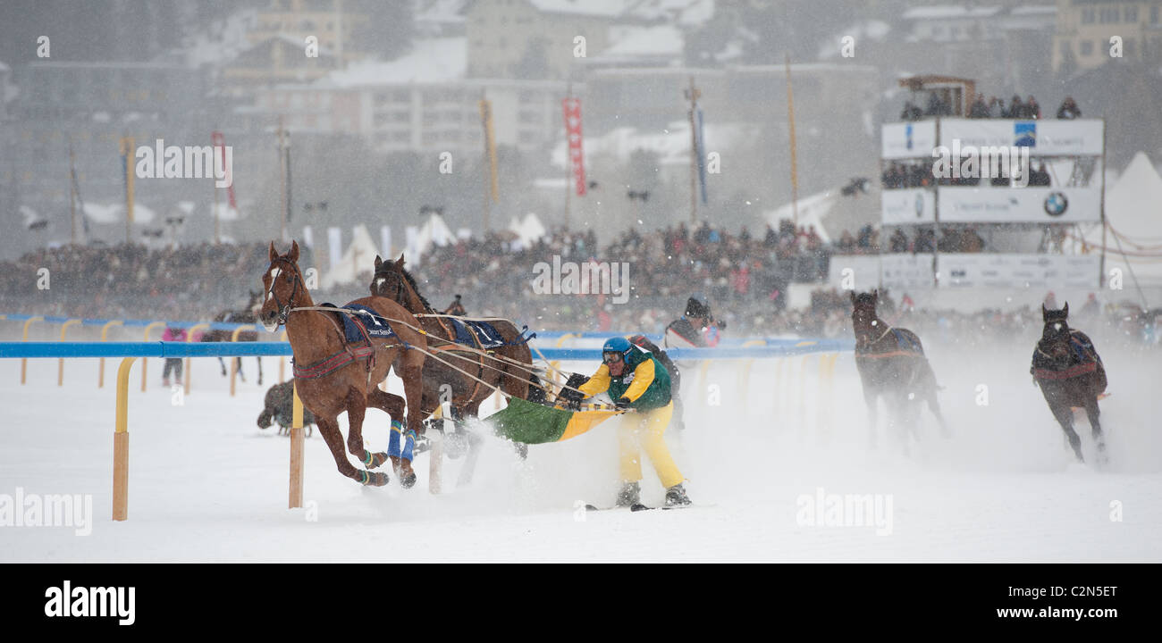 Horse racing white turf st moritz hi-res stock photography and images ...