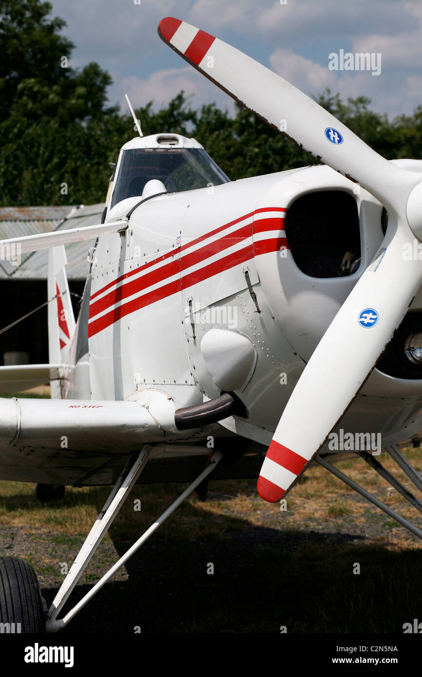 Private plane, country airfield Stock Photo - Alamy