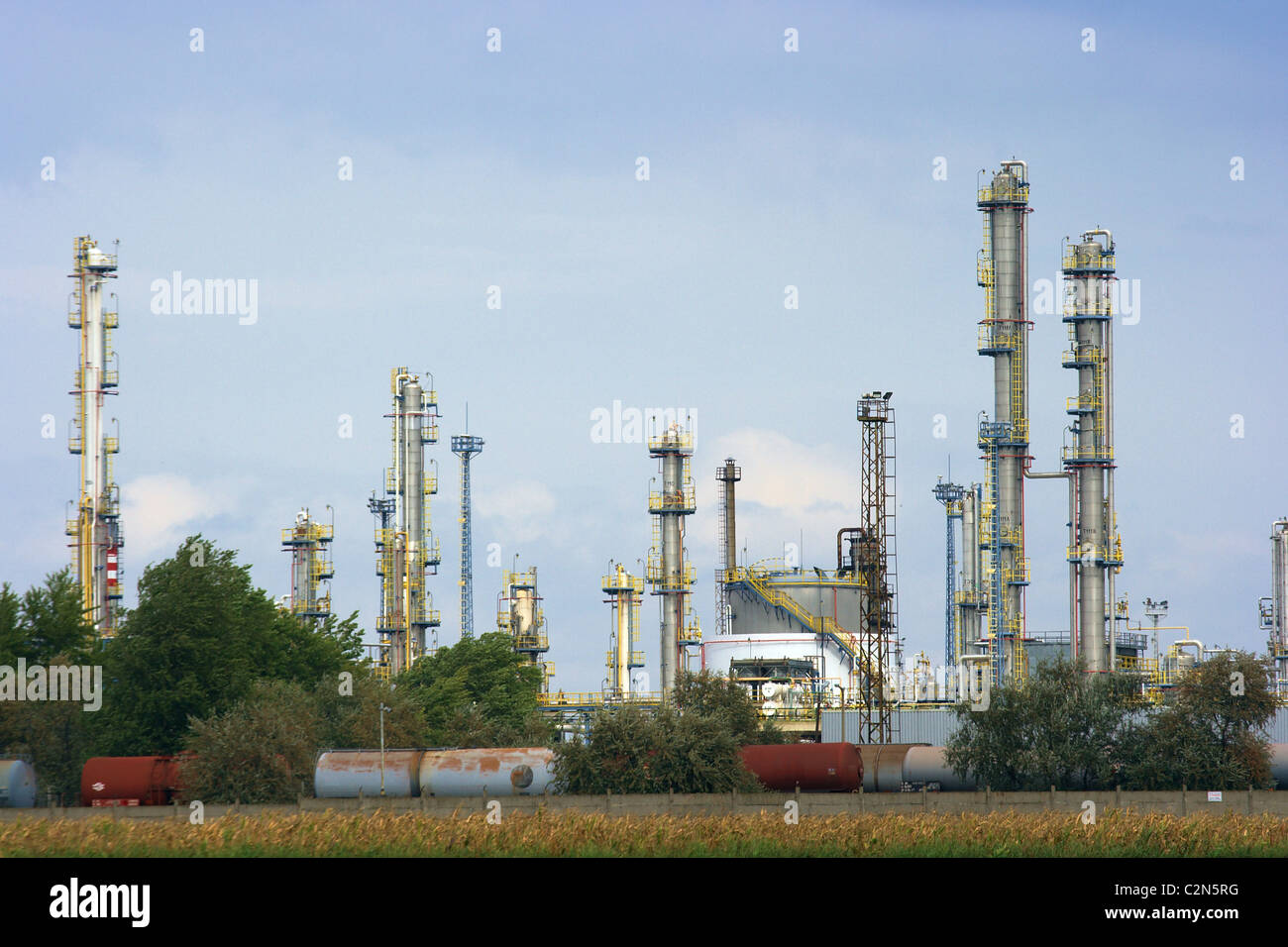 Parts of an oil refinery Stock Photo - Alamy