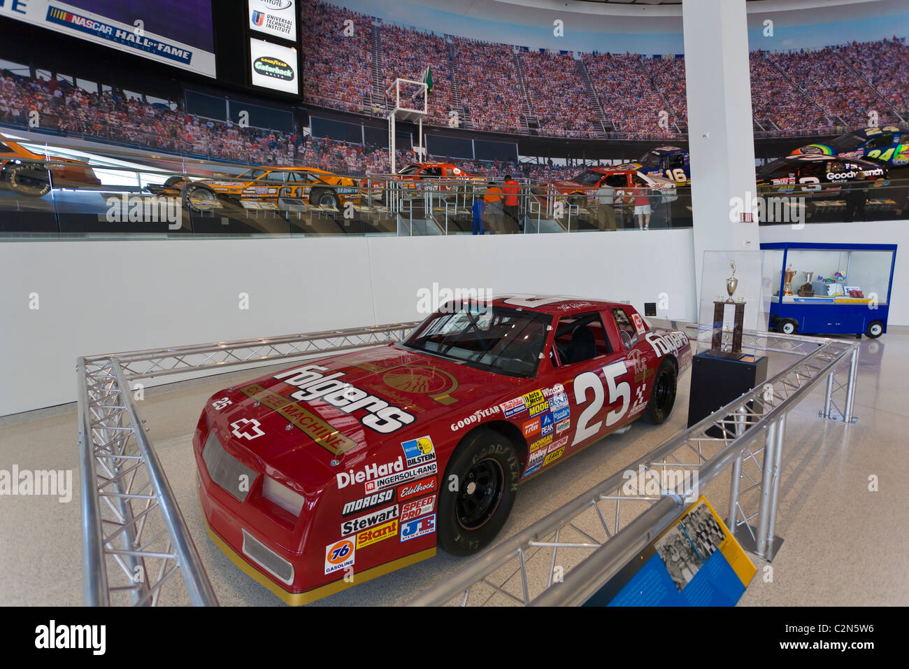 Interior of Nascar Hall of Fame in Charlotte North Carolina Stock Photo ...