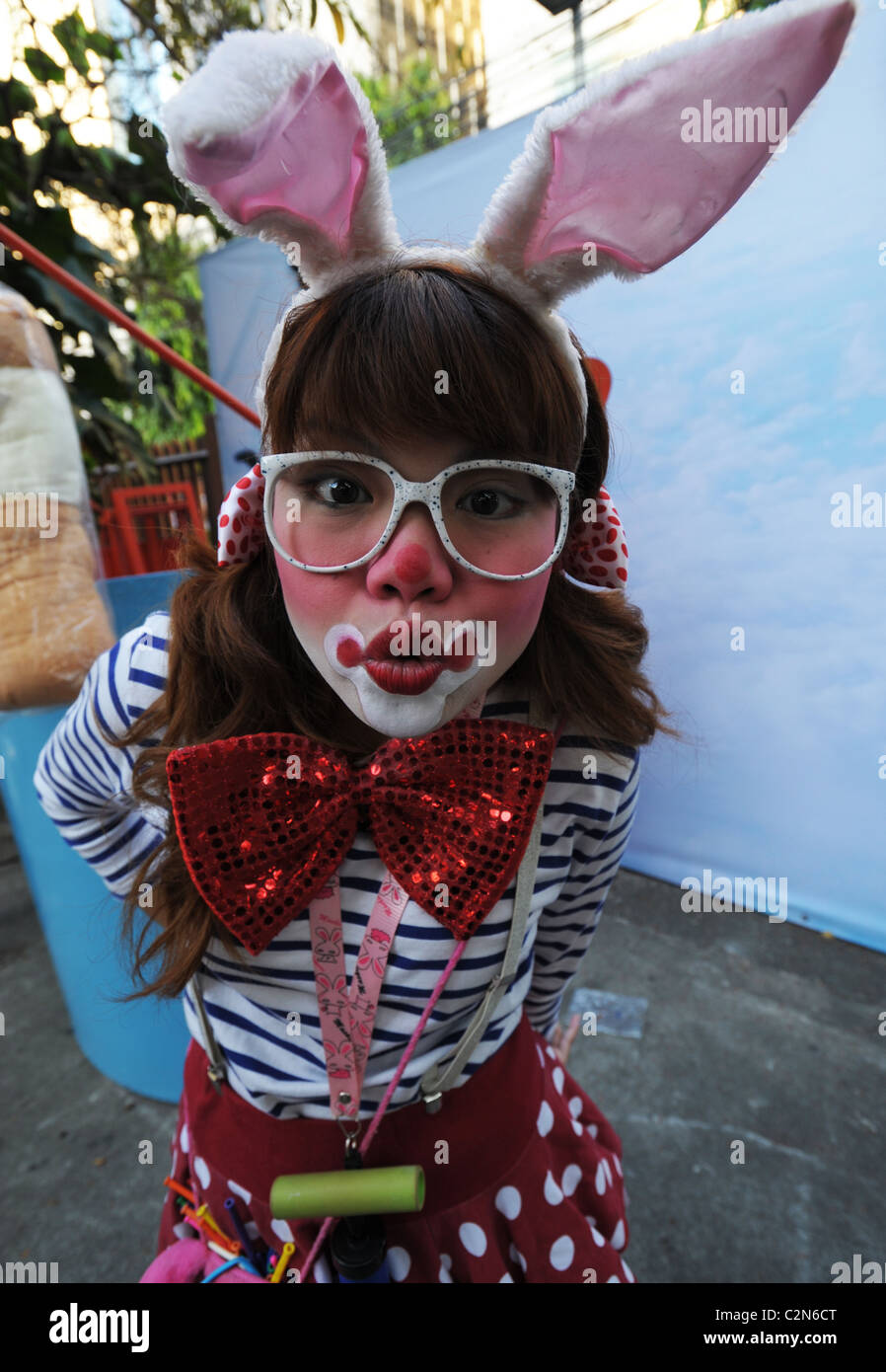 crazy clown , emotions and expressions , everyday life, bangkok story ...