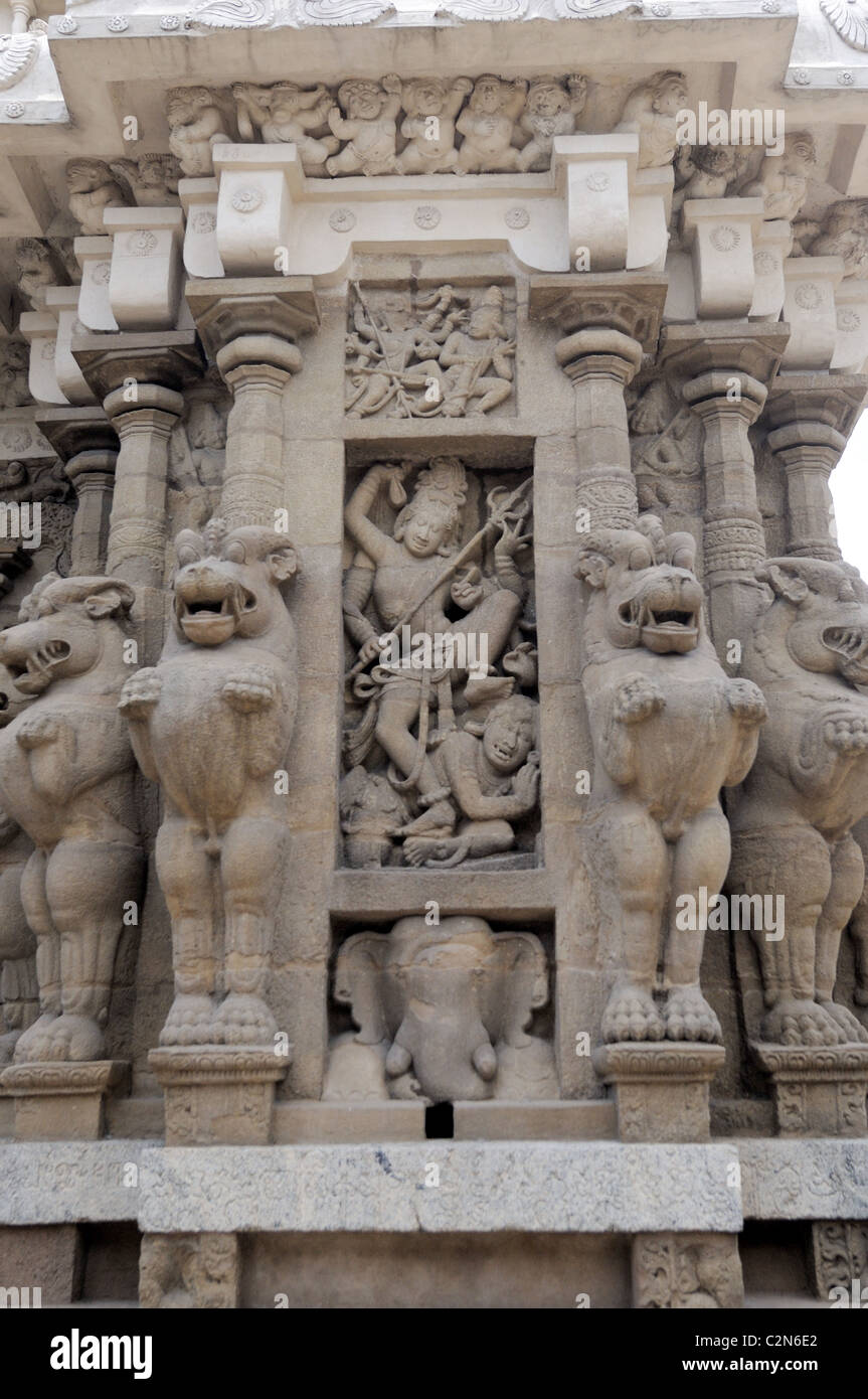 an ancient hindu temple in kancheepuram india Stock Photo - Alamy