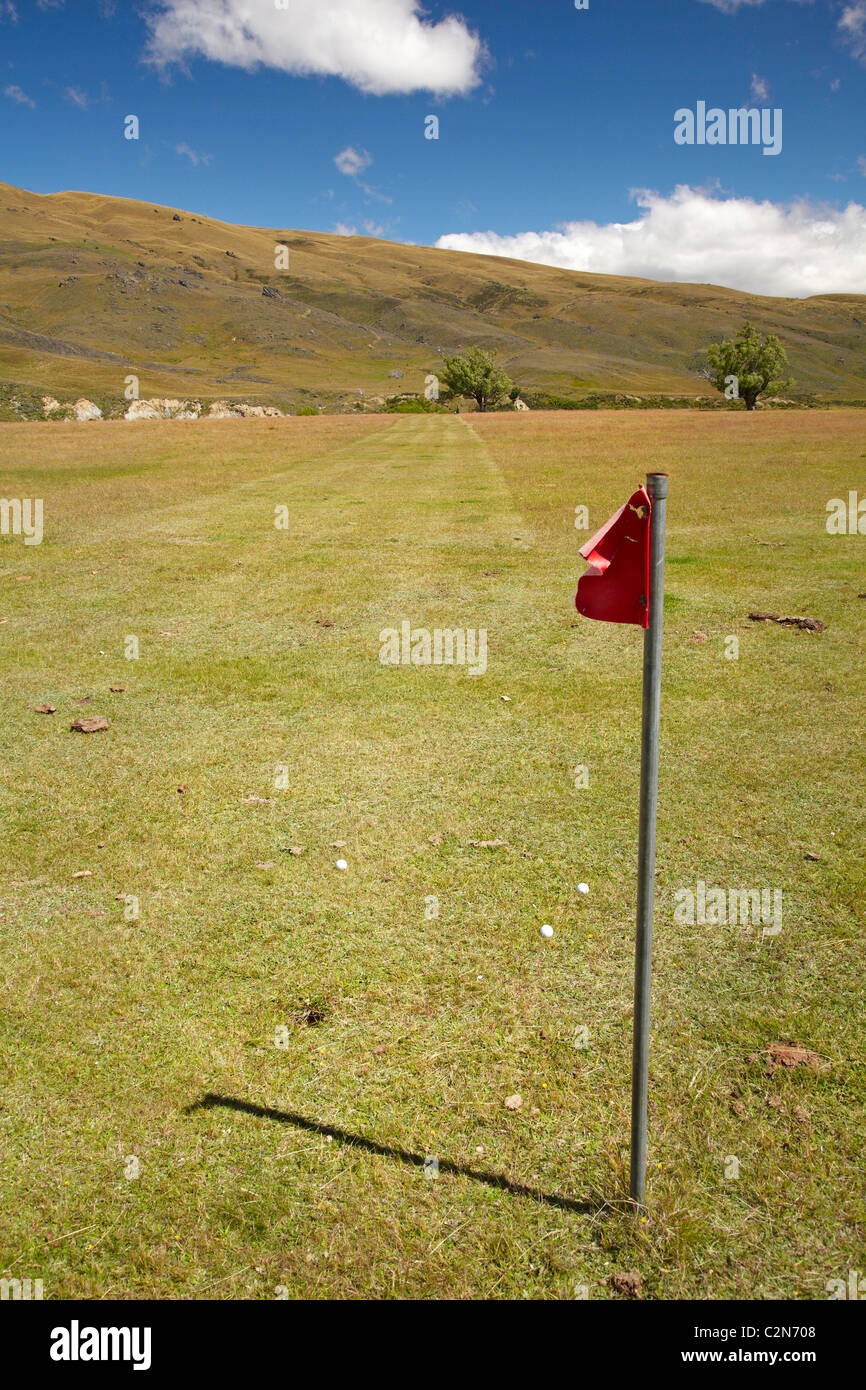 Golf Course, Lower Nevis, Nevis Valley, Central Otago, South Island ...
