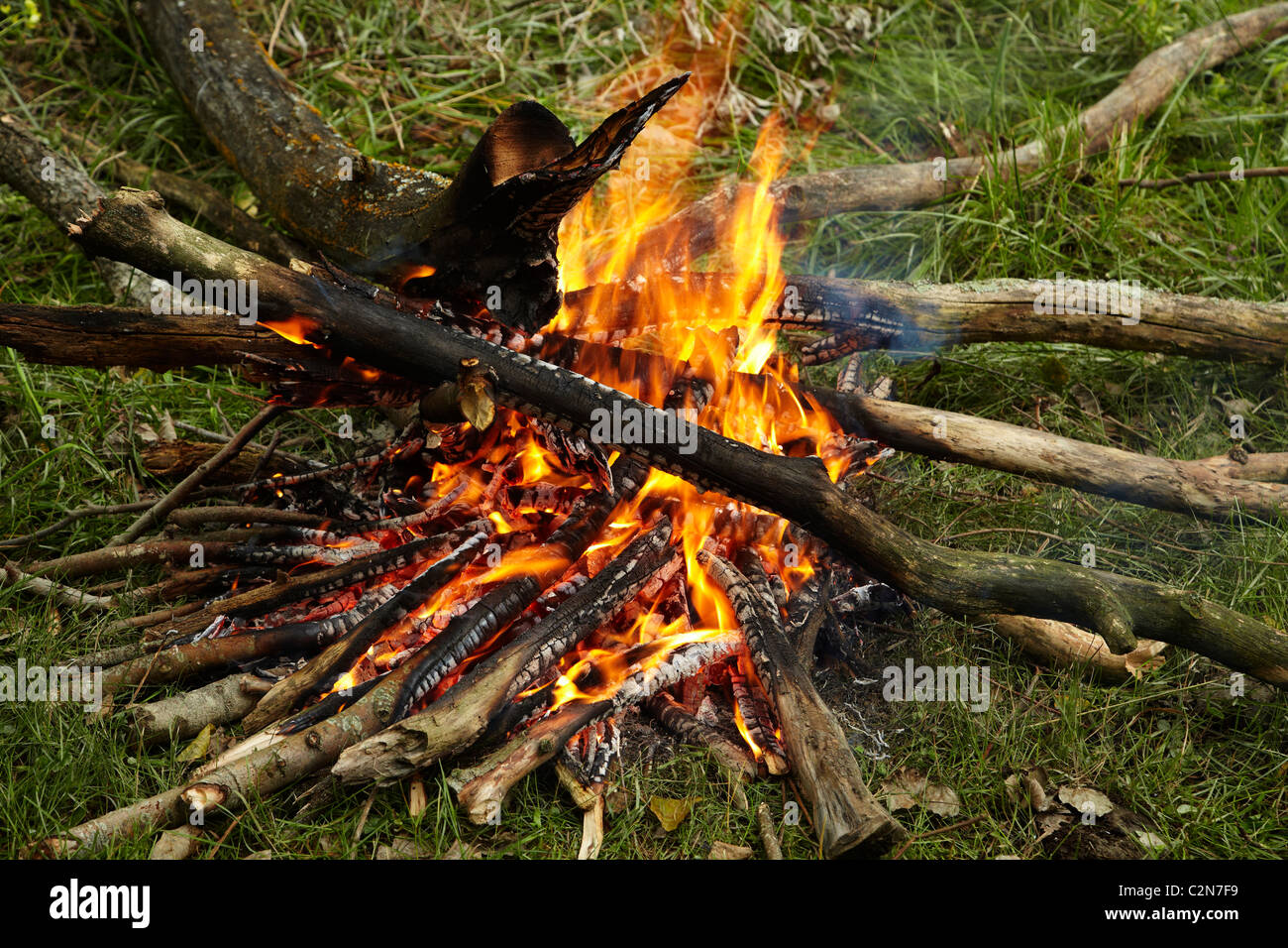 Campfire, Central Otago, South Island, New Zealand Stock Photo - Alamy
