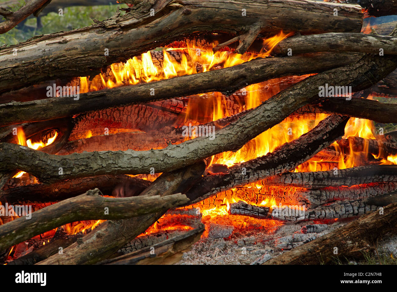 Campfire, Central Otago, South Island, New Zealand Stock Photo - Alamy