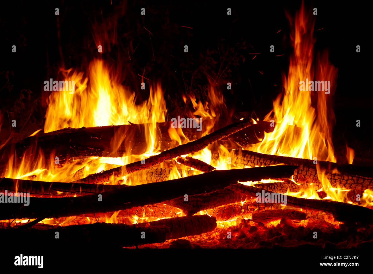 Campfire, Central Otago, South Island, New Zealand Stock Photo - Alamy