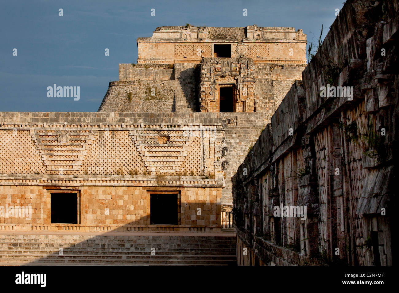 NUNNERY QUADRANGLE IN UXMAL, YUCATAN, MEXICO Stock Photo - Alamy